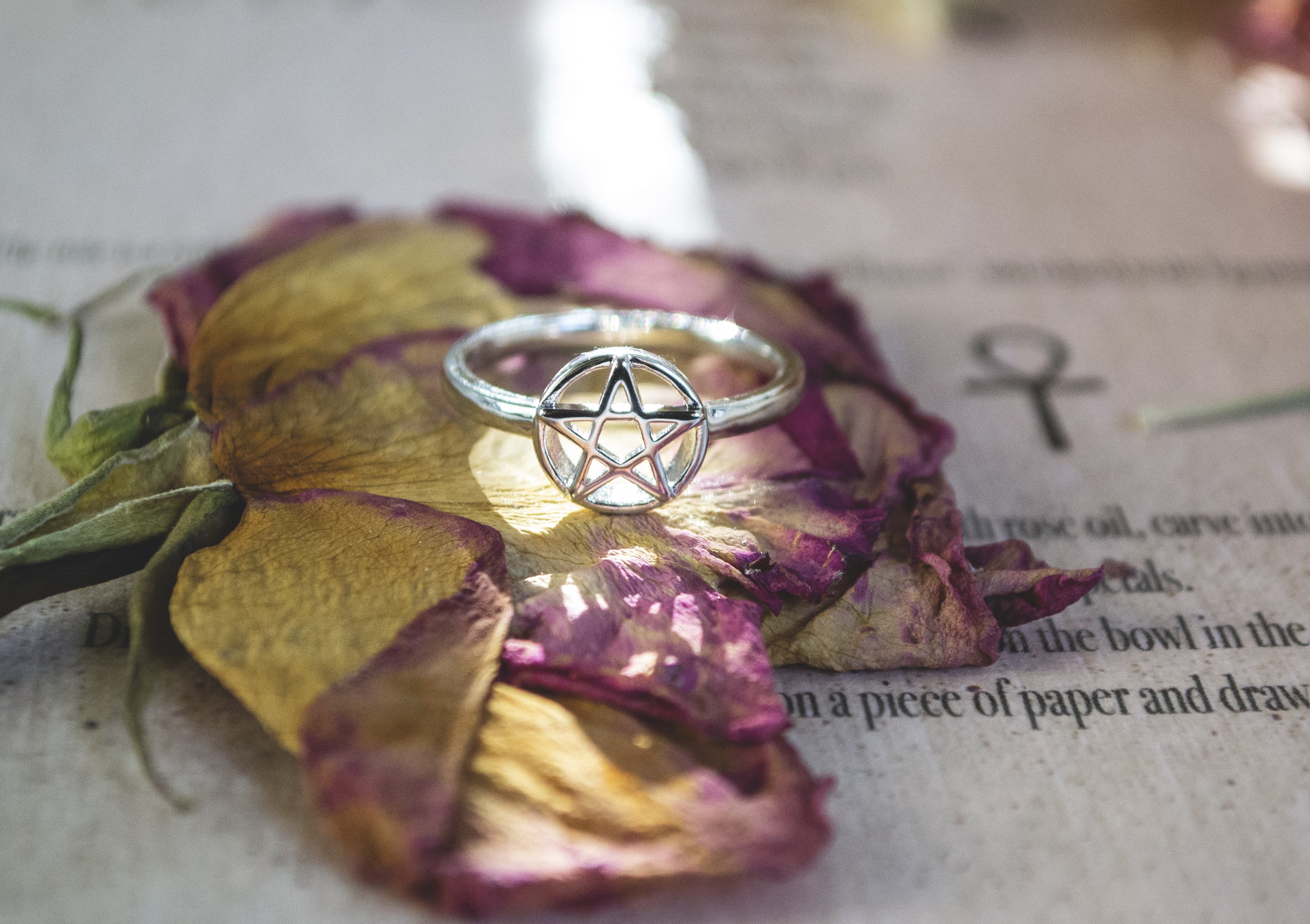 Pentacle Ring Sterling Silver – Tamed Wild
